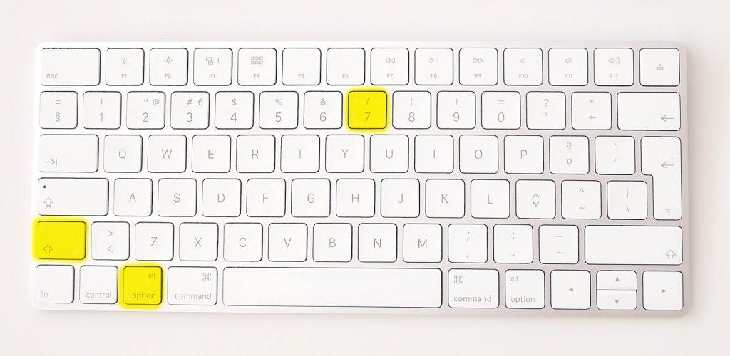 Backslash Mac Keyboard Shortcut Shift+Alt+7 | The Mac-Retter